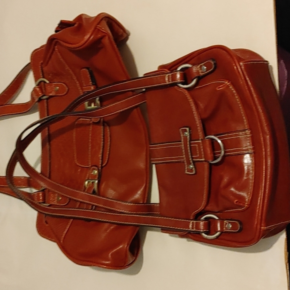 George | Bags | Purses 2 Red Leather With Matching Wallet | Poshmark